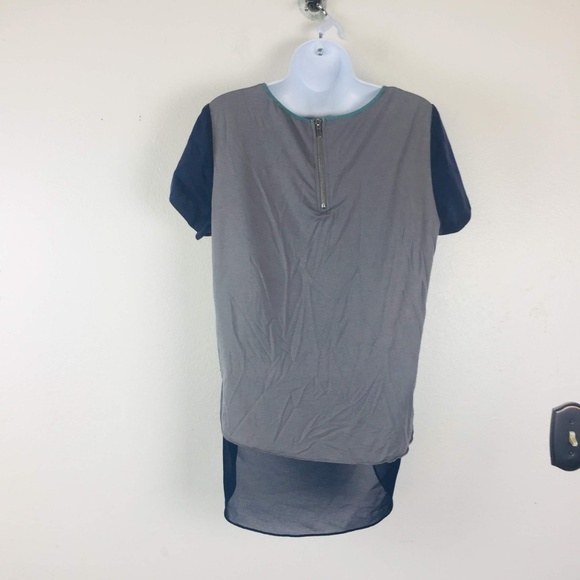 Anthropologie | Tops | 4 Hawthorn Silk Blouse Medium High Low Color ...